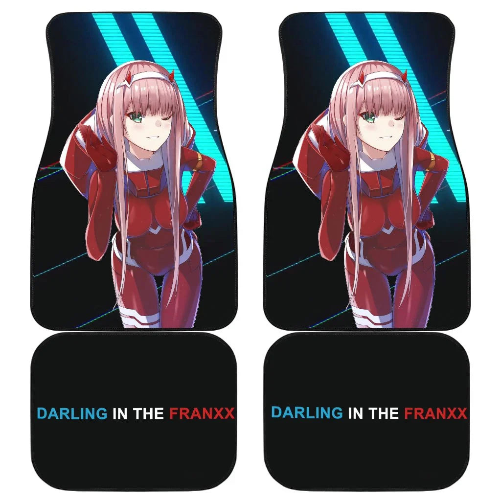 Darling In The Franxx Car Mats Zero Two Fighting Suit Graphic Car Floo – Gifury