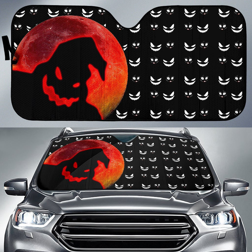 TNBC Car Sun Shade Blood Moon Oogie Boogie Sally Face Winshield Sun Sh ...