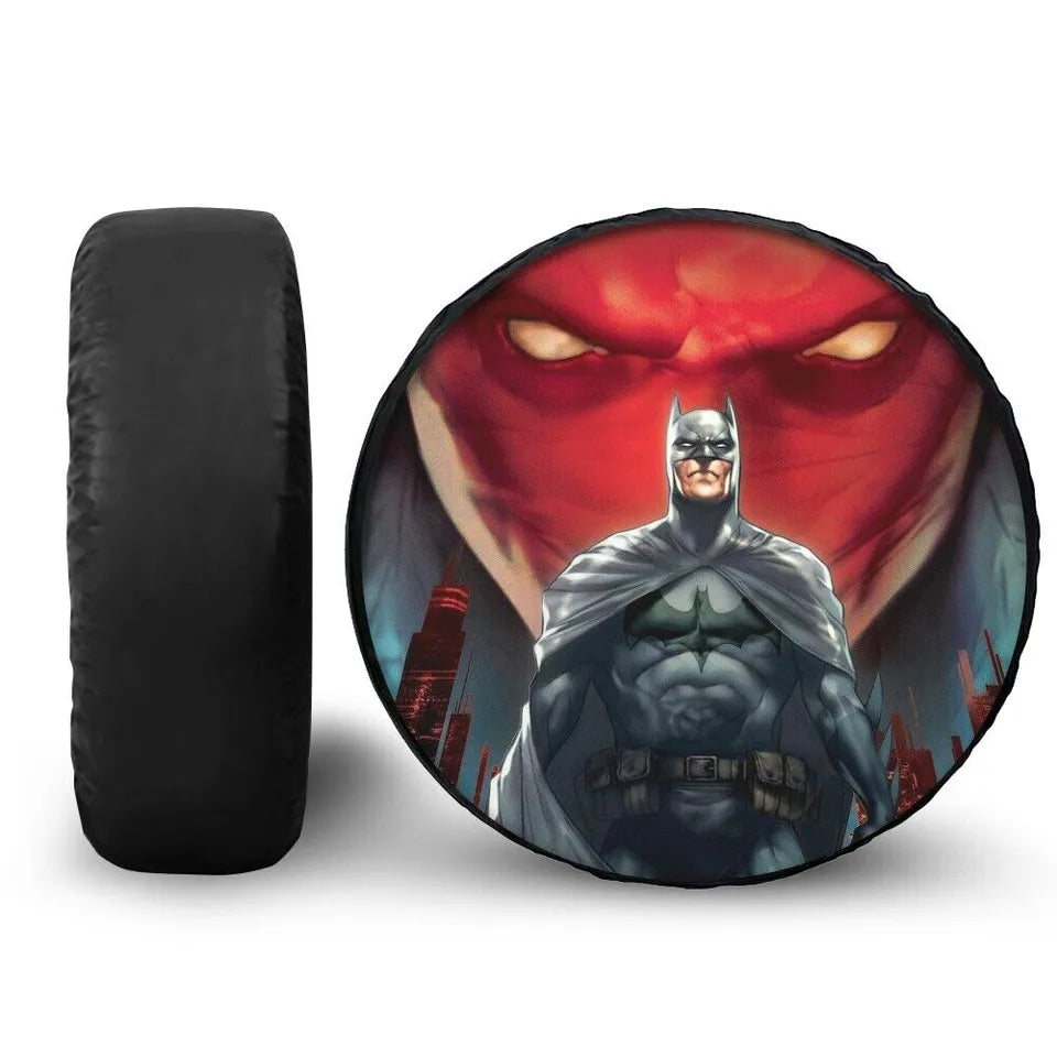 Batman Spare Tire Cover DC Batman And Red Hood Villain Graphic Tire Co ...