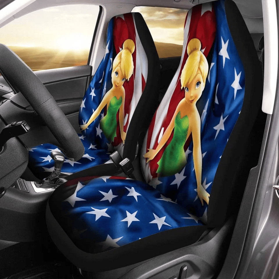 Tinker Bell Car Seat Covers Tinker Bell Cracks American Flag Seat Cove ...