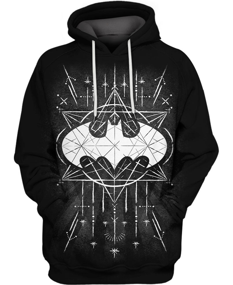 Batman Hoodie DC Batman Symbols Art Hoodie Black Unisex – Gifury