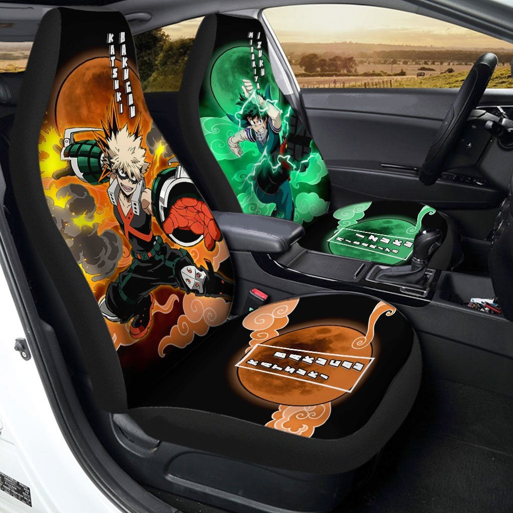 My Hero Academia Car Seat Covers Deku And Bakugo Graphic Seat Covers ...