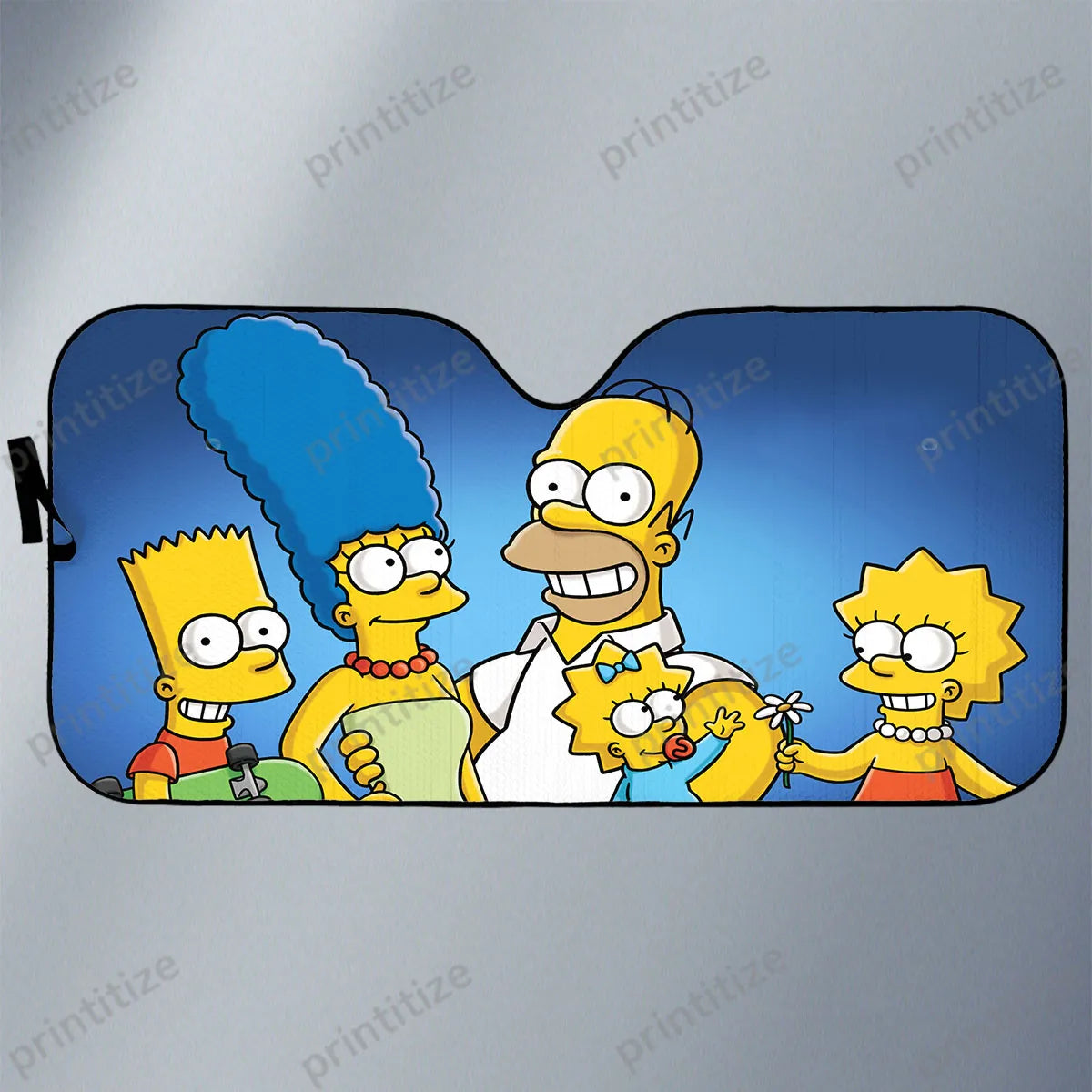 The Simpsons Car Sun Shade The Simpsons Family Members Winshield Sun S ...