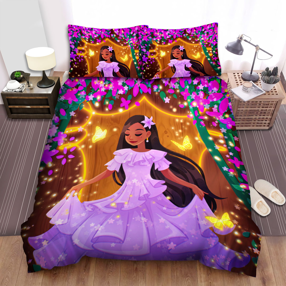 Encanto Bedding Set DN Encanto Isabela And Golden Butterflies Duvet Co ...