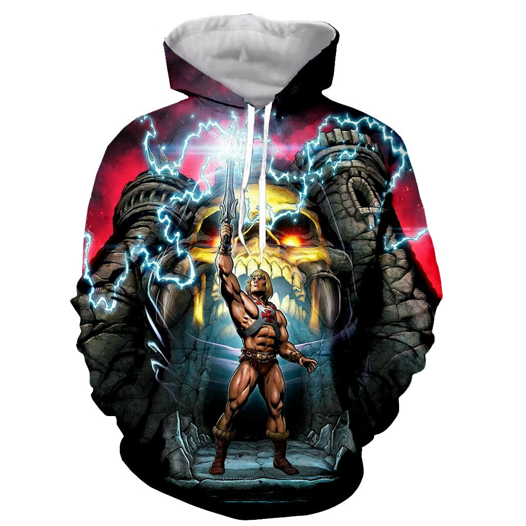 He-Man And The Masters Of The Universe Hoodie He Man With Swords And C ...