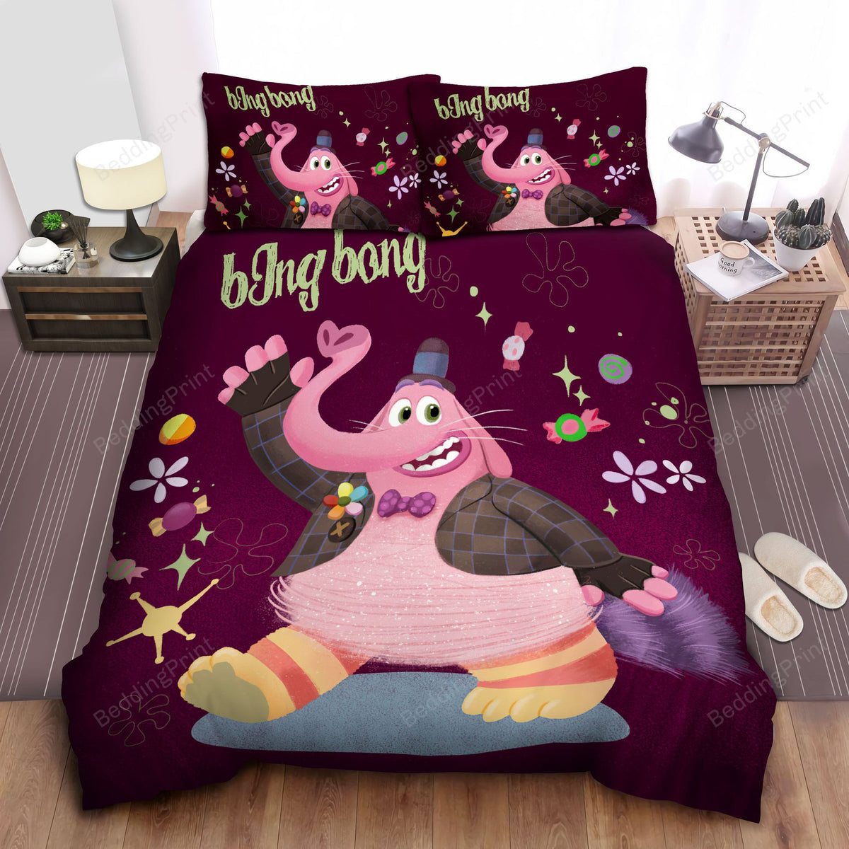 Inside Out Bedding Set DN Bing Bong Riley’s Childhood Imaginary Friend ...