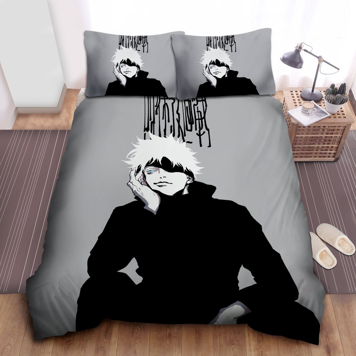 Jujutsu Kaisen Bedding Set Jujutsu Kaisen Gojo Satoru Duvet Covers Bla ...