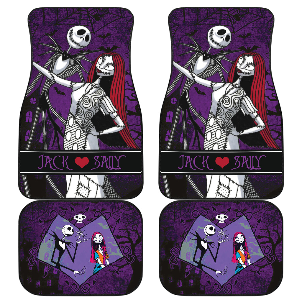 TNBC Car Floor Mats Jack Love Sally Characters Graphic Floor Mats – Gifury