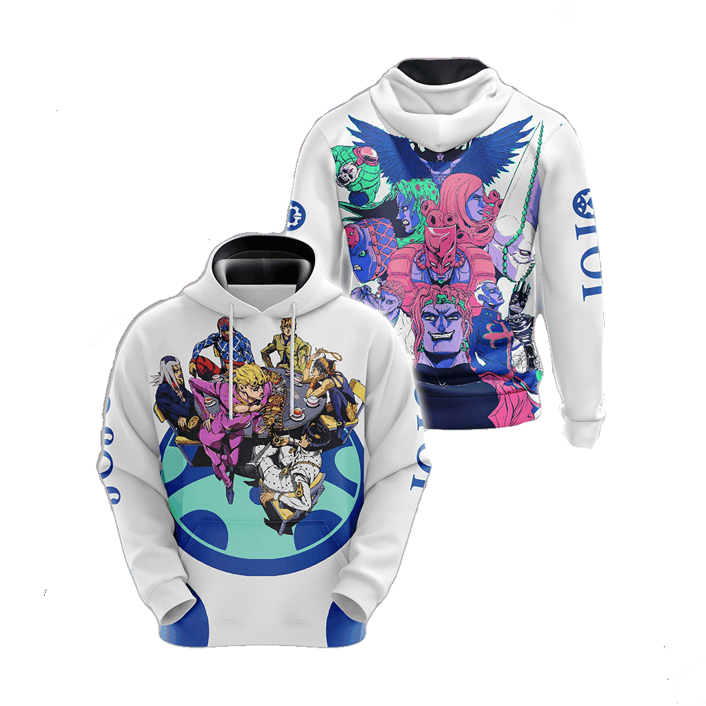 JoJos Bizarre Adventure Hoodie JoJos Bizarre Adventure Characters And ...