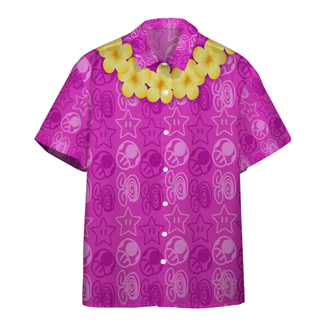 Mario Hawaii Shirt Mario Resort Outfit Costume Aloha Shirt Pink Unisex ...