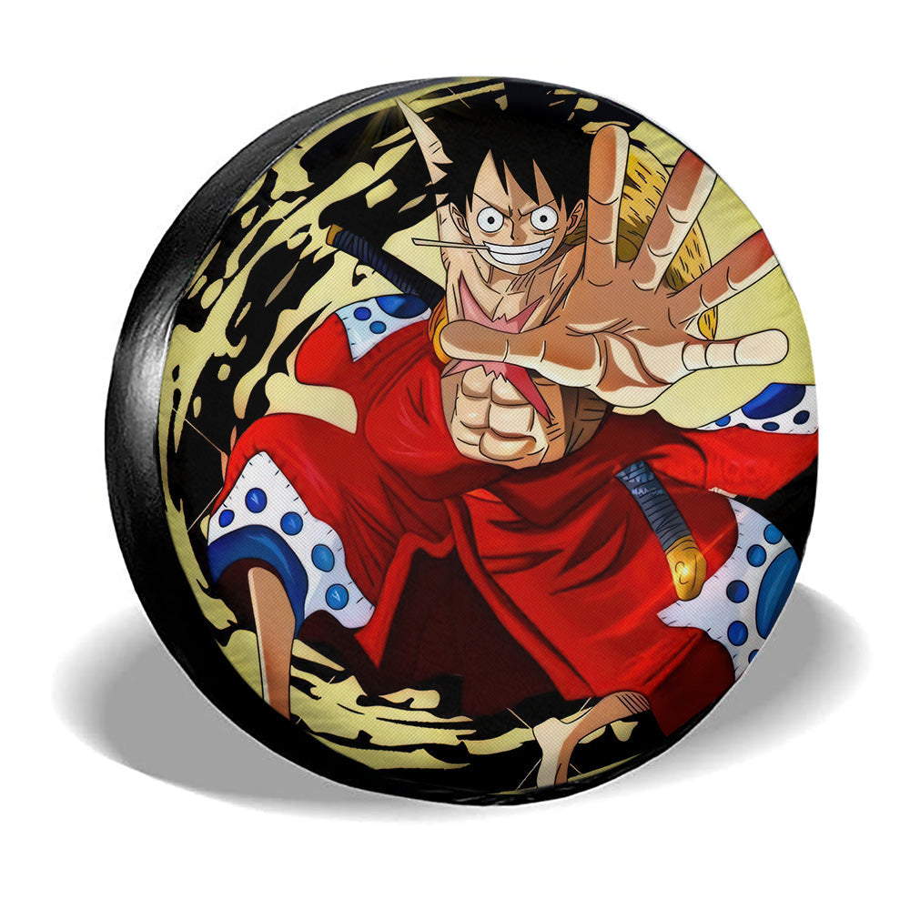 One Piece Spare Tire Cover One Piece Monkey D Luffy Character Graphic ...