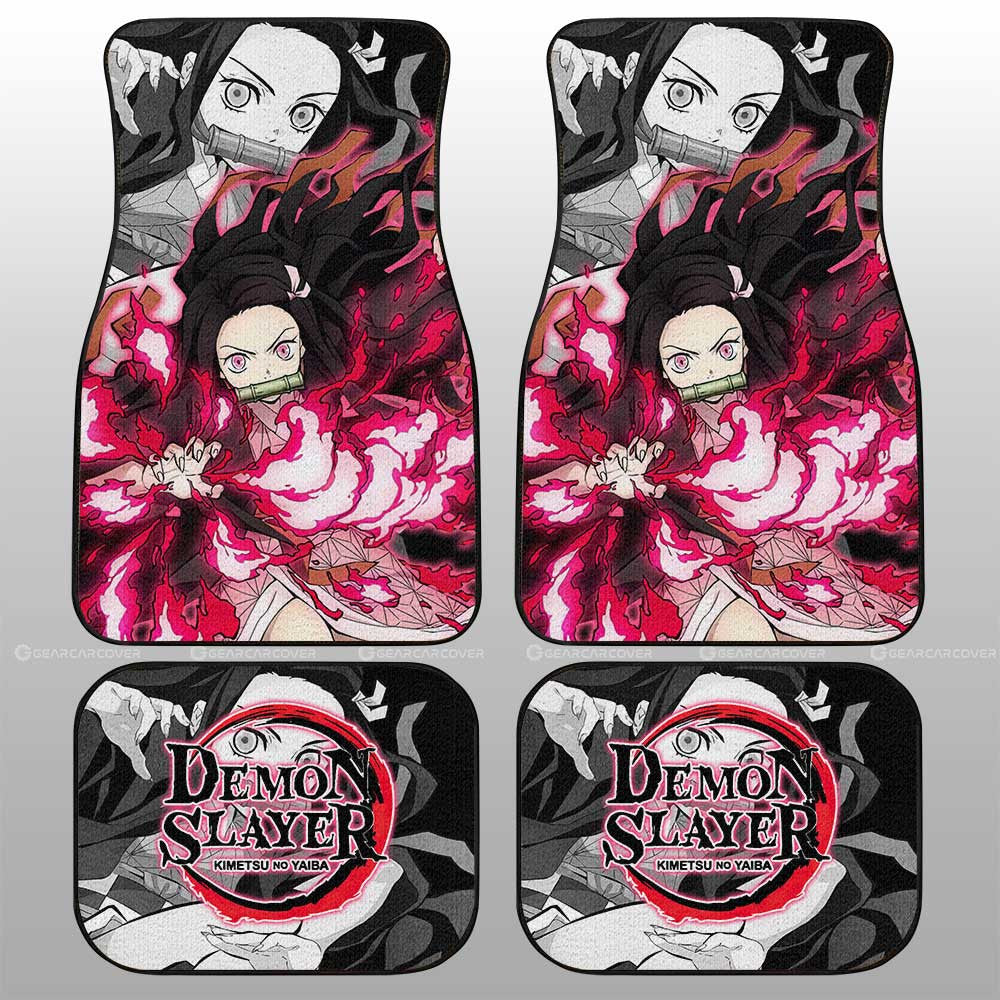 Demon Slayer Car Mats Nezuko Kamado Car Floor Mats Demon Slayer Car Fl ...