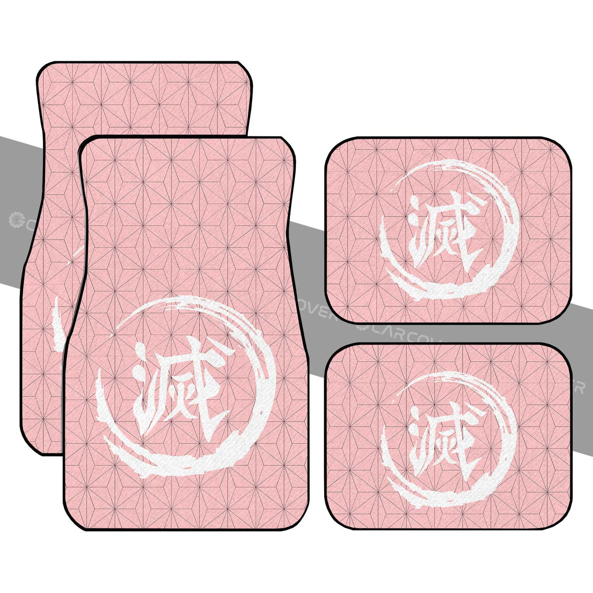 Demon Slayer Car Mats Nezuko Uniform Car Floor Mats Demon Slayer Car F ...