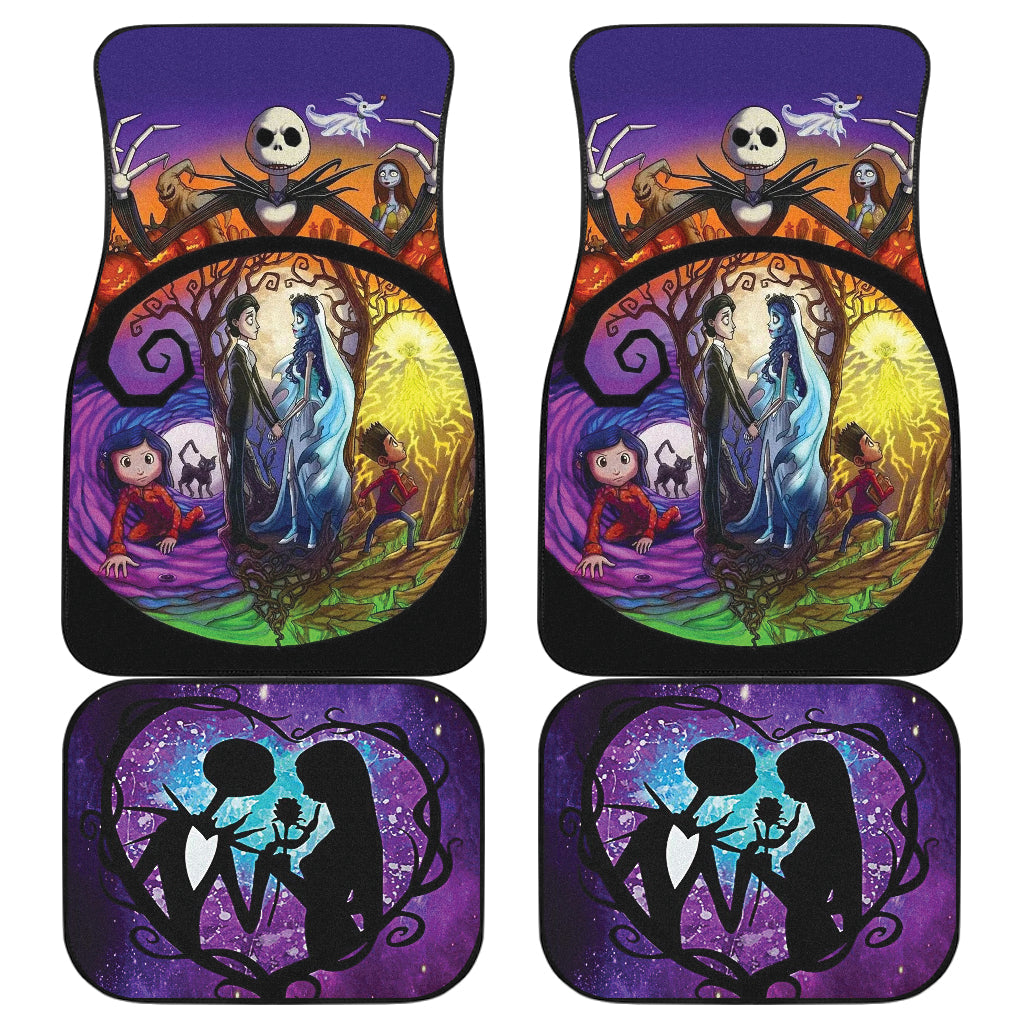 TNBC Car Floor Mats Jack And Sally Tim Burton Movies Characters Car Ma ...