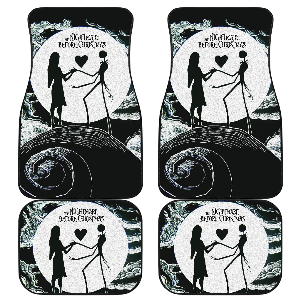 TNBC Car Floor Mats Jack And Sally On The Hill Under The Moon Silhouet ...