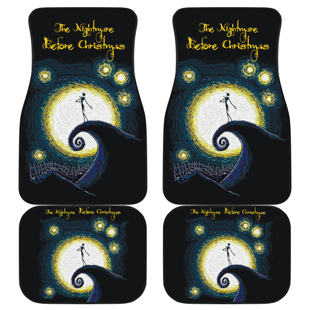 TNBC Car Floor Mats Jack Skellington Under The Moon Starry Night Style ...
