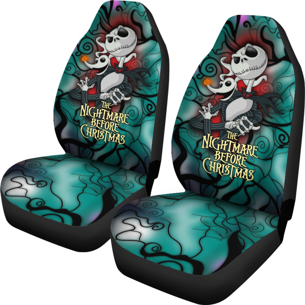 TNBC Car Seat Covers Evil Jack Skellington And Zero Seat Covers – Gifury