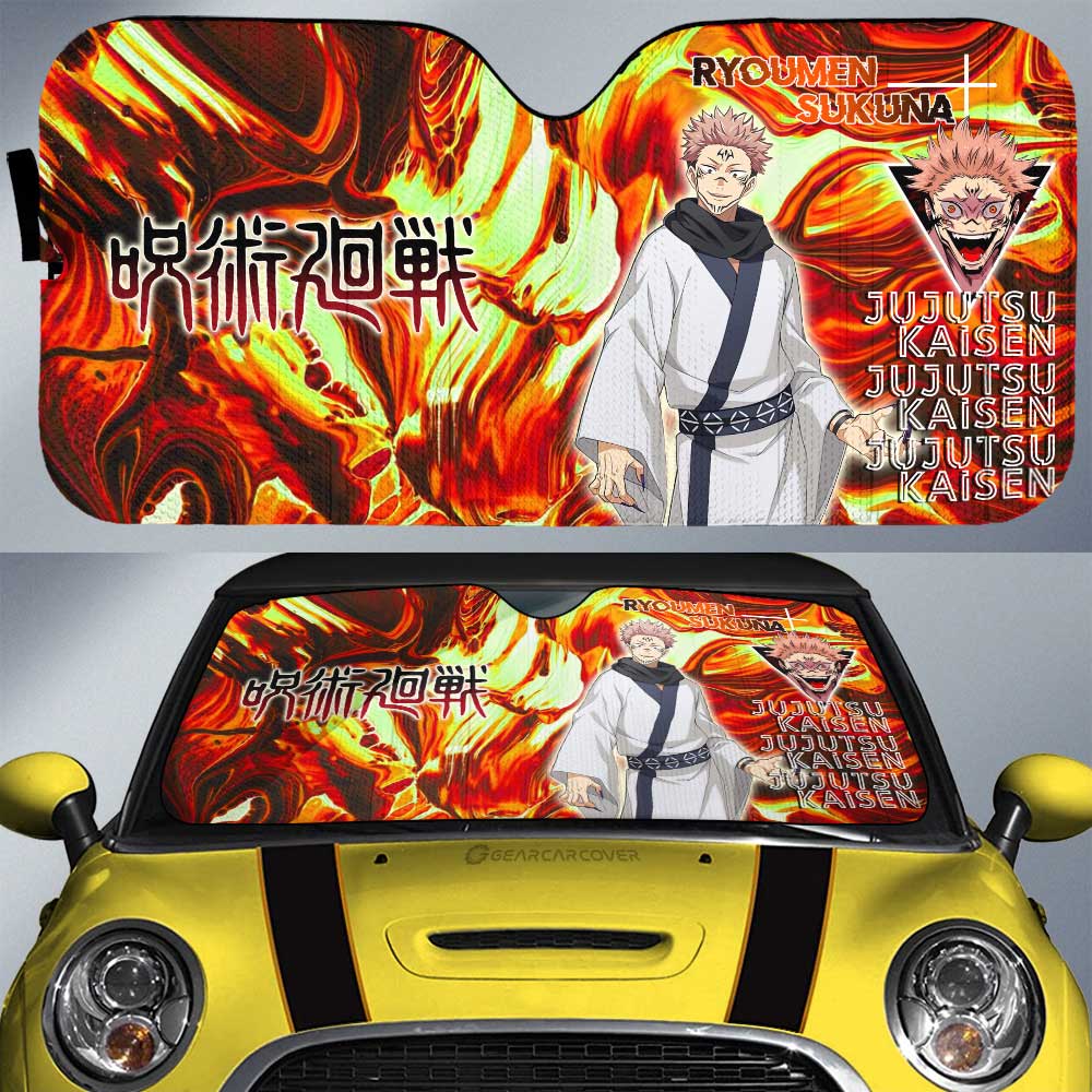 Jujutsu Kaisen Car Sun Shade Ryoumen Sukuna Jujutsu Kaisen Character W ...