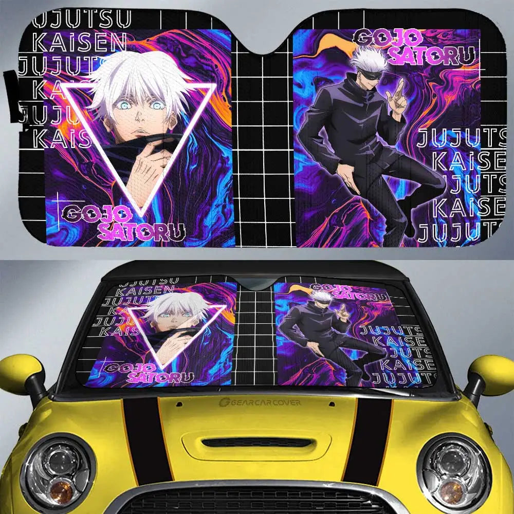 Jujutsu Kaisen Car Sun Shade Satoru Gojo Jujutsu Kaisen Character Wins ...