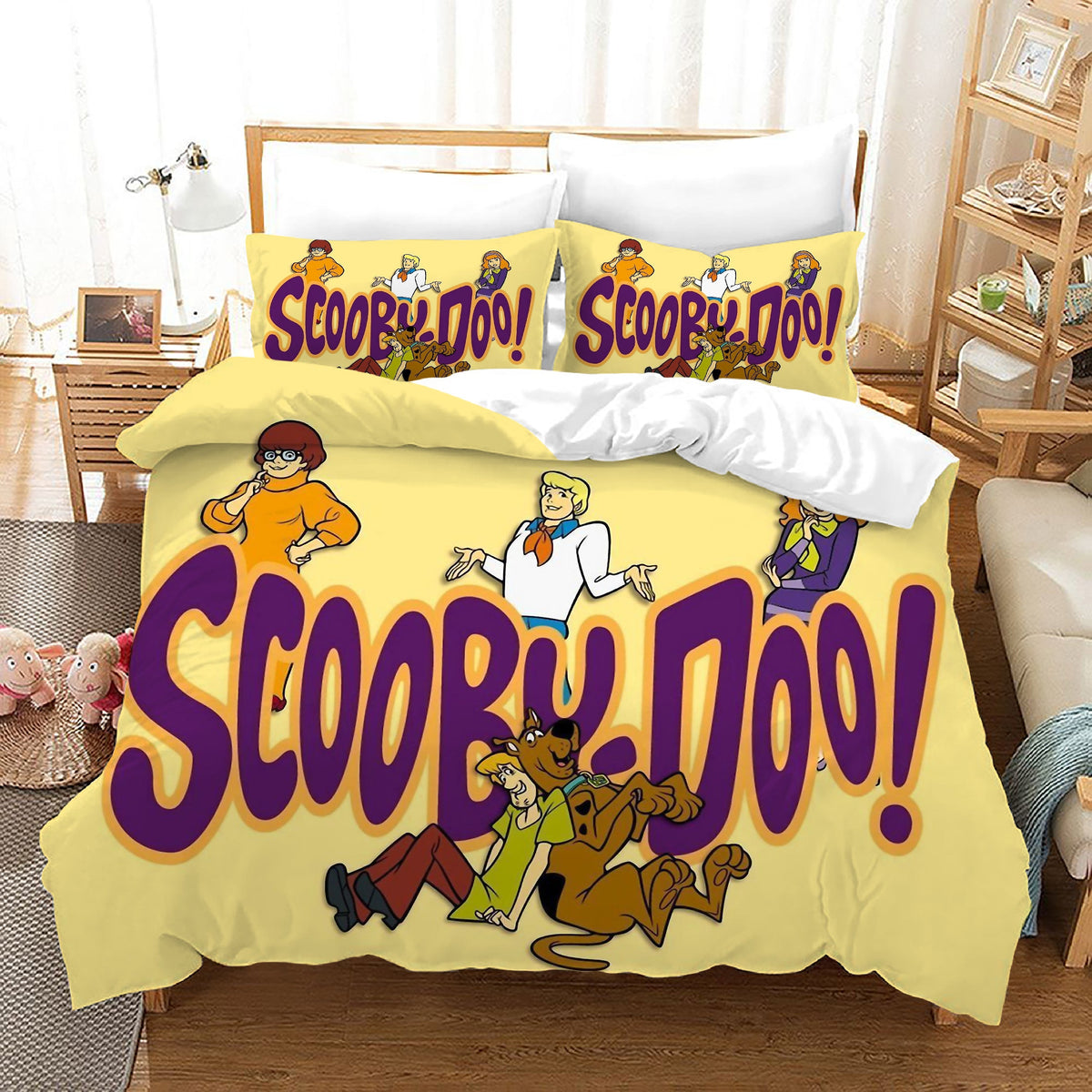 Scooby Doo Bedding Set Scooby Doo With Friends Banner Duvet Covers Yel ...