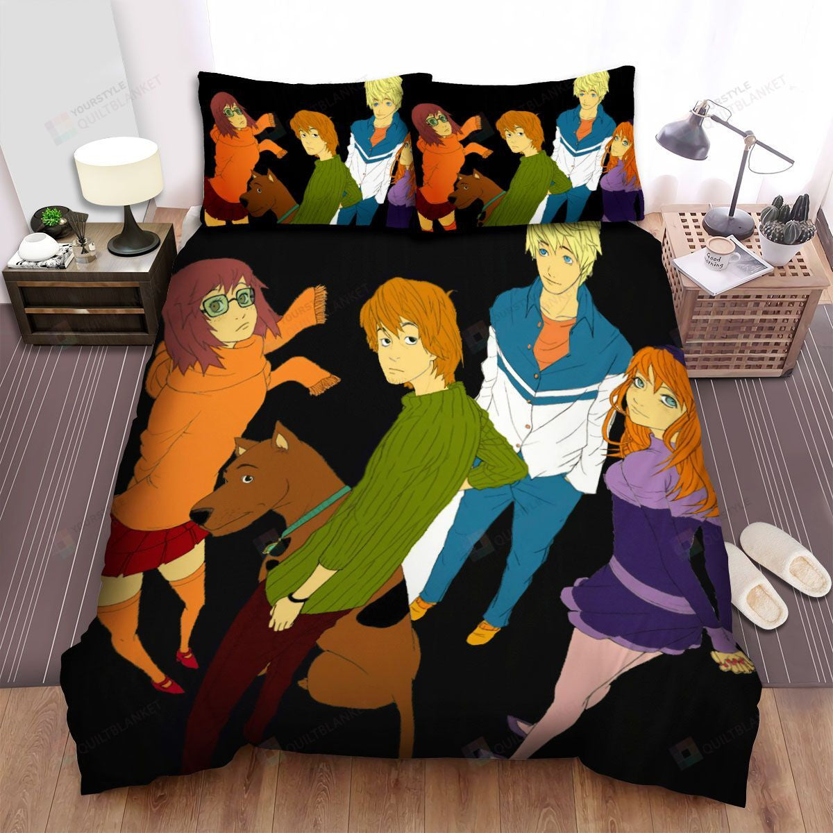 Scooby-Doo Bedding Set The Scooby-Doo Characters In Anime Style Duvet ...