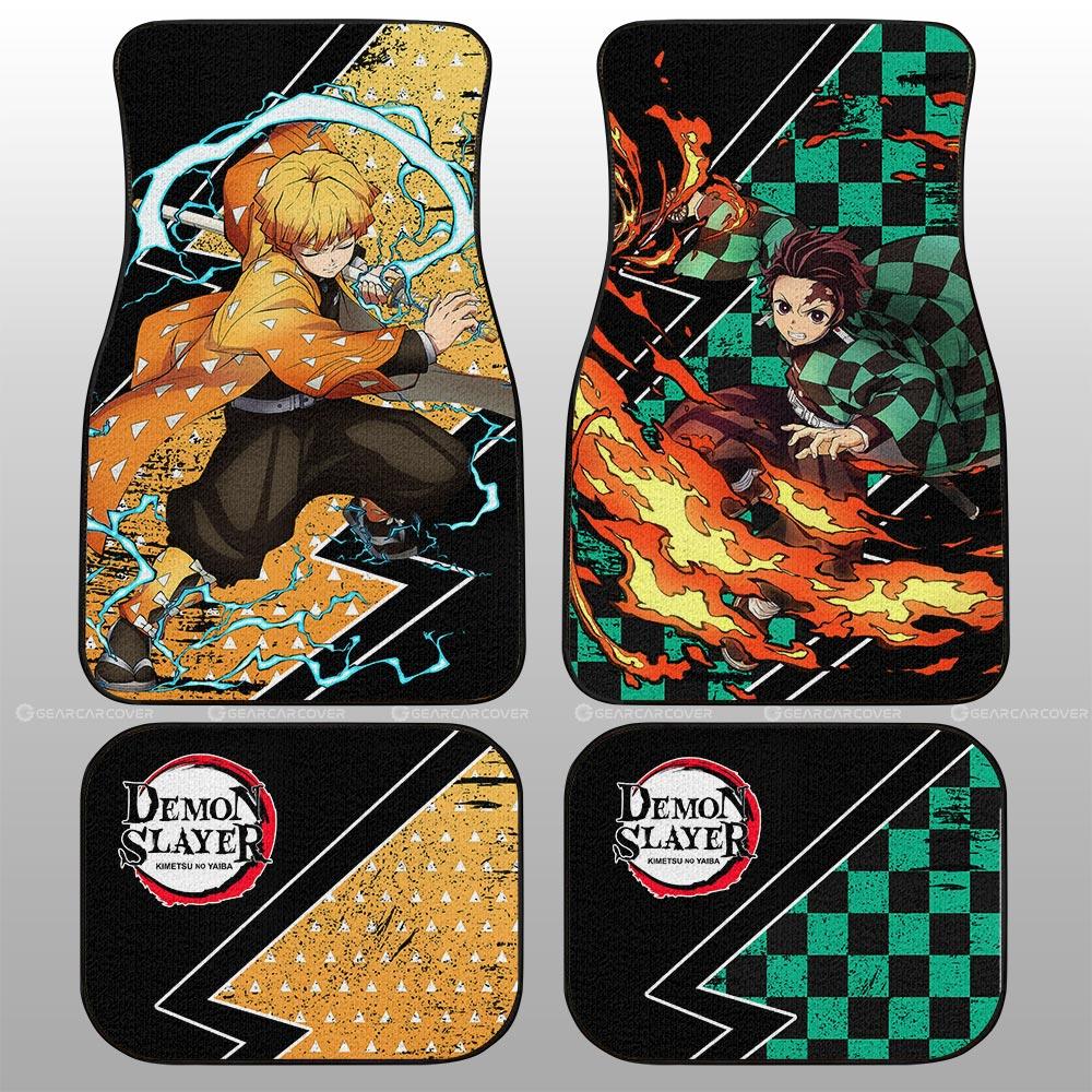 Demon Slayer Car Mats Tanjiro And Zenitsu Car Floor Mats Anime Demon S ...