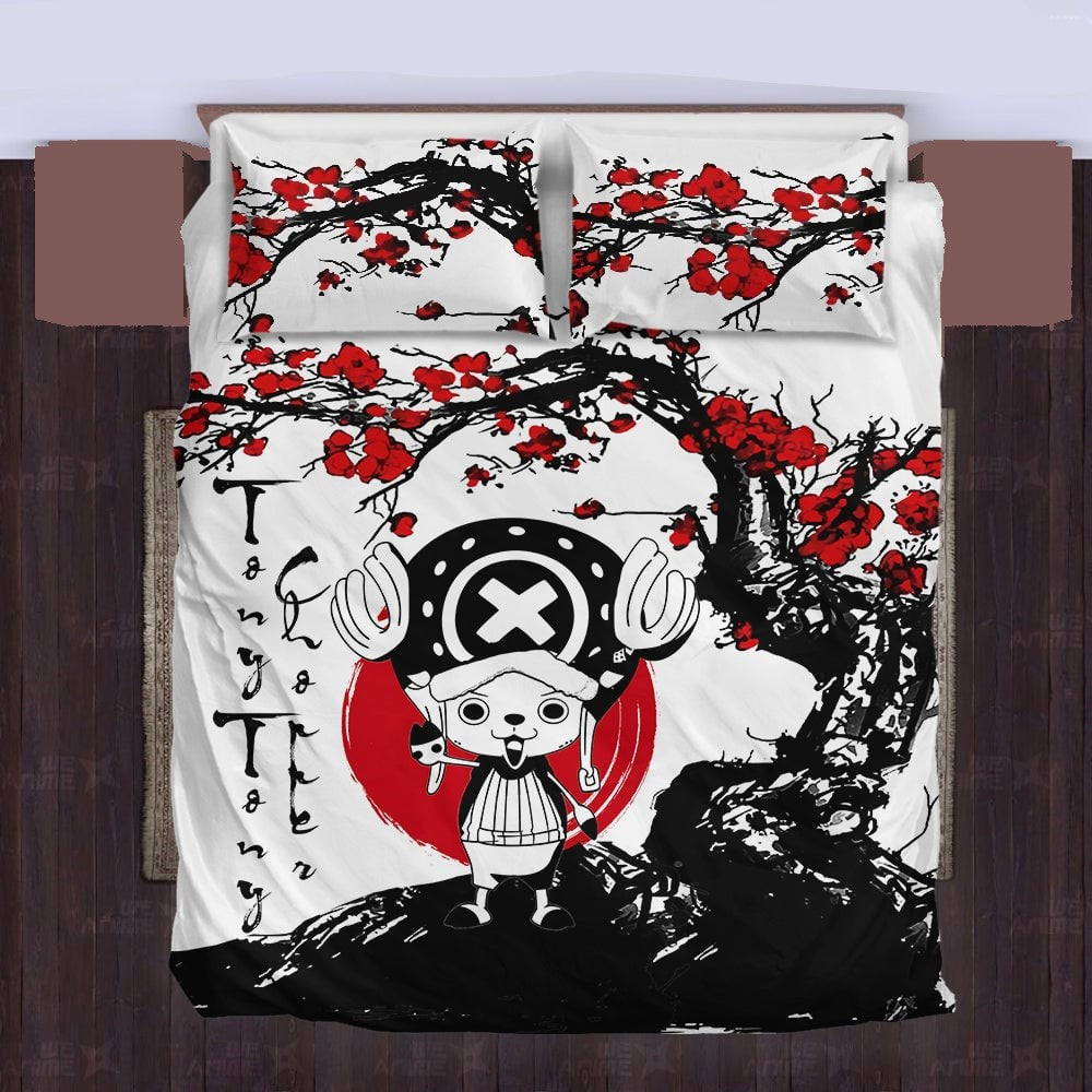 One Piece Bedding Set Tony Tony Chopper Cherry Blossom Graphic Duvet C ...