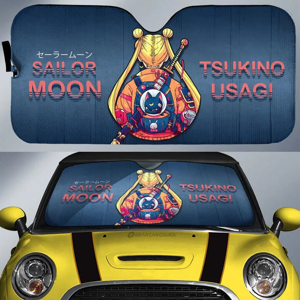 Sailor Moon Car Sun Shade Tsukino Usagi Sailor Moon Winshield Sun Shad ...