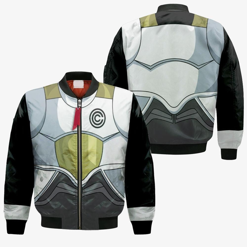 Dragon Ball Bomber Jacket Vegeta Battle Armor Costume Bomber Black Whi ...