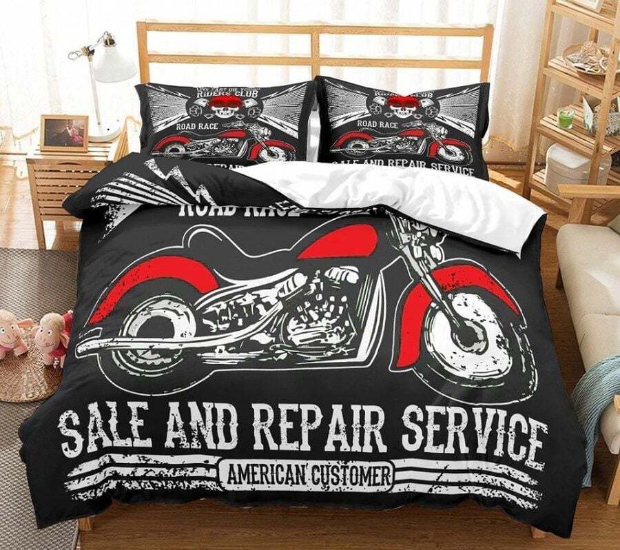 Motorcycle Bedding Set So Choose Something Fun Duvet Covers Red Unique ...