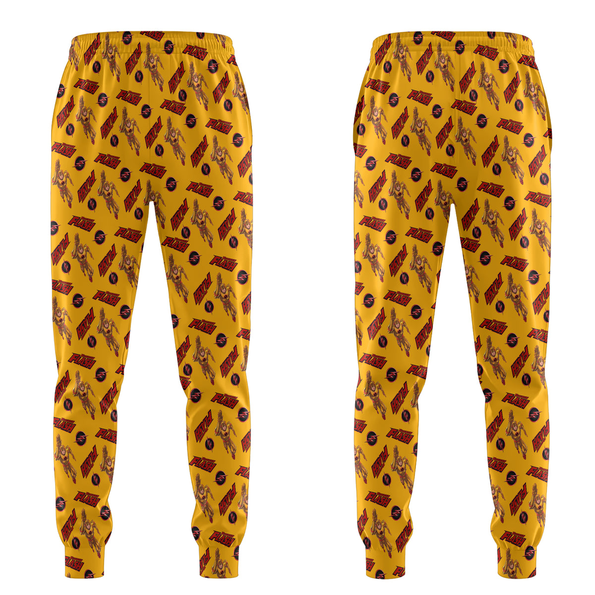 Reverse Flash Pants Reverse Flash Jogger Red Yellow Unisex Adults New ...