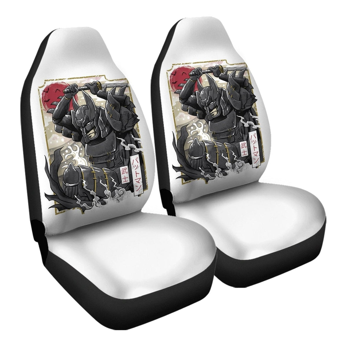 Batman Car Seat Covers DC Samurai Batman Japanese Style Seat Covers Bl ...