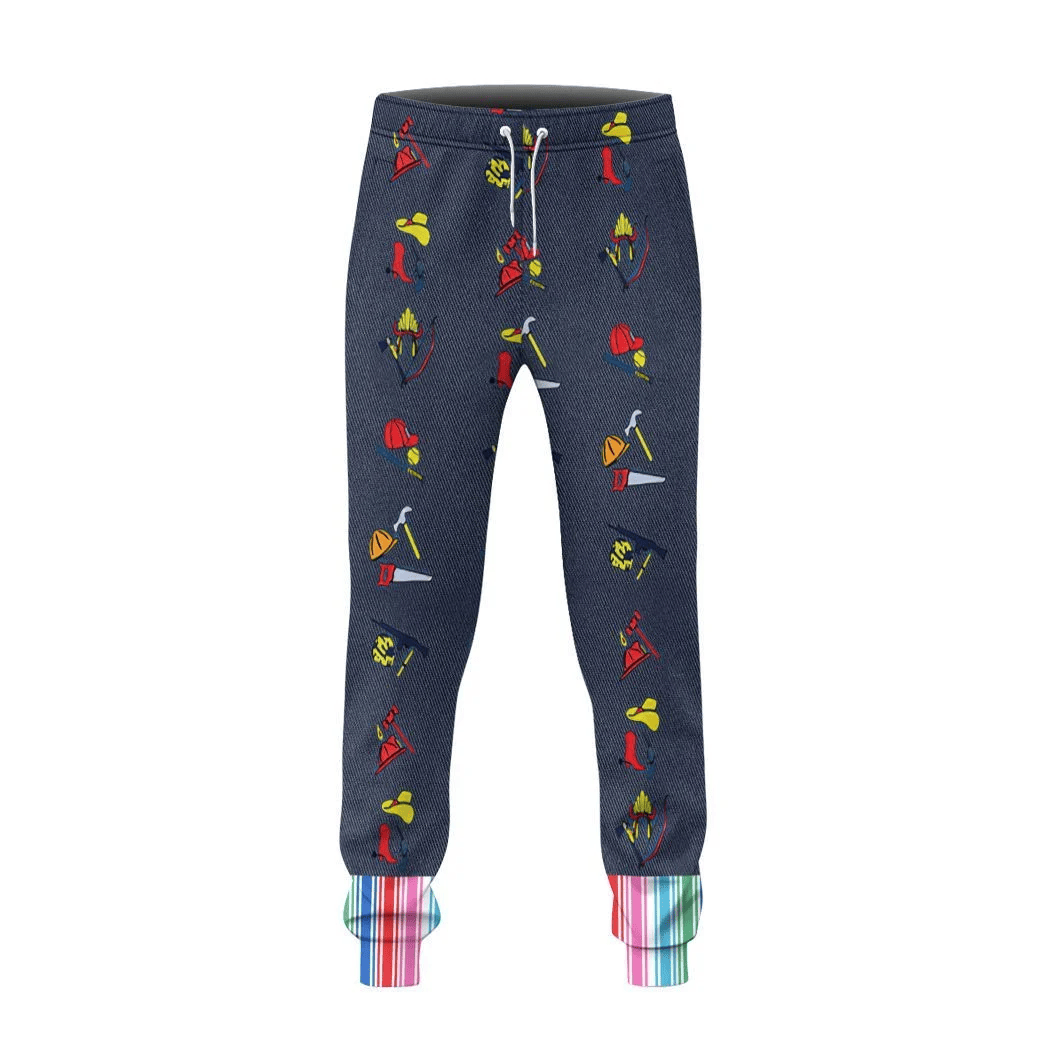 Chucky Costume Pants Halloween Chucky Costume Jogger Colorful Unisex A ...