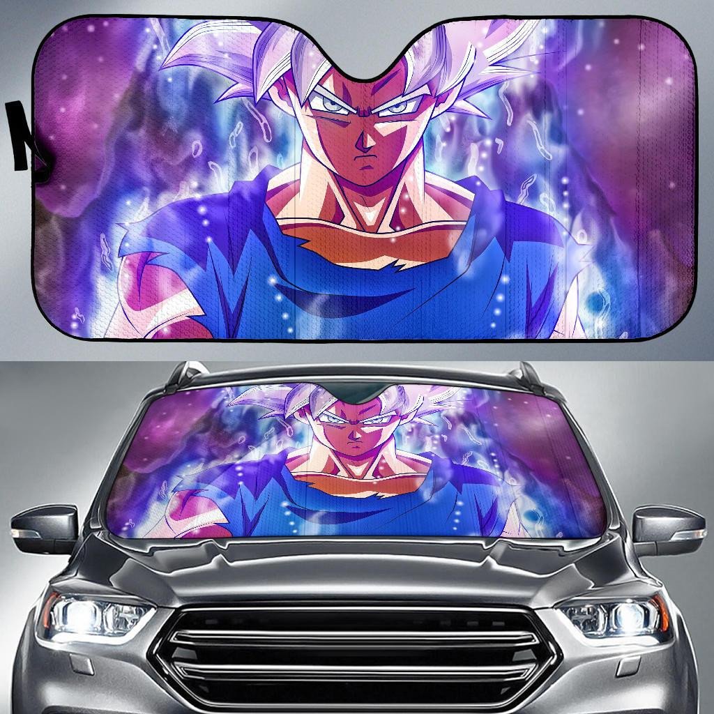 Dragon Ball Windshield Shade Ultra Instinct Goku Super Saiyan Silver G ...