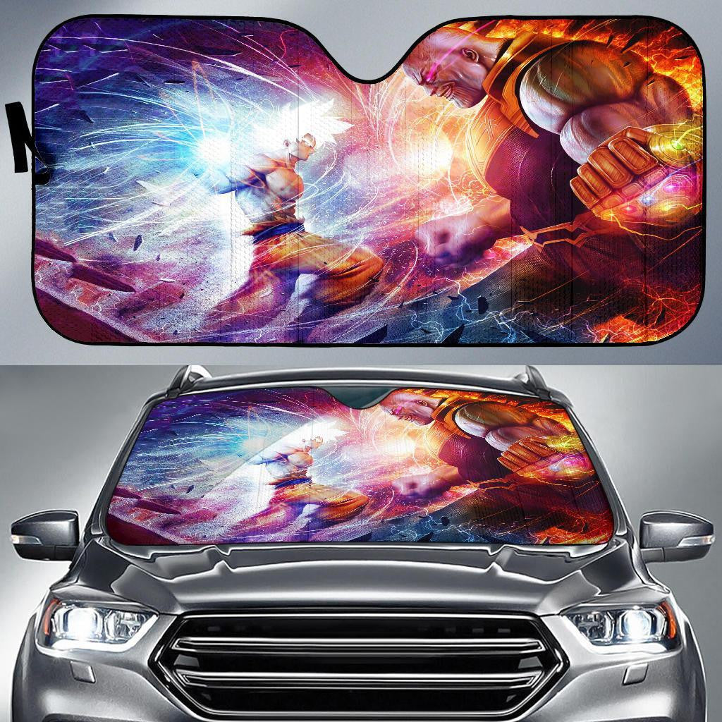 Dragon Ball Windshield Shade Goku Solo Thanos Car Sun Shade Dragon Bal ...
