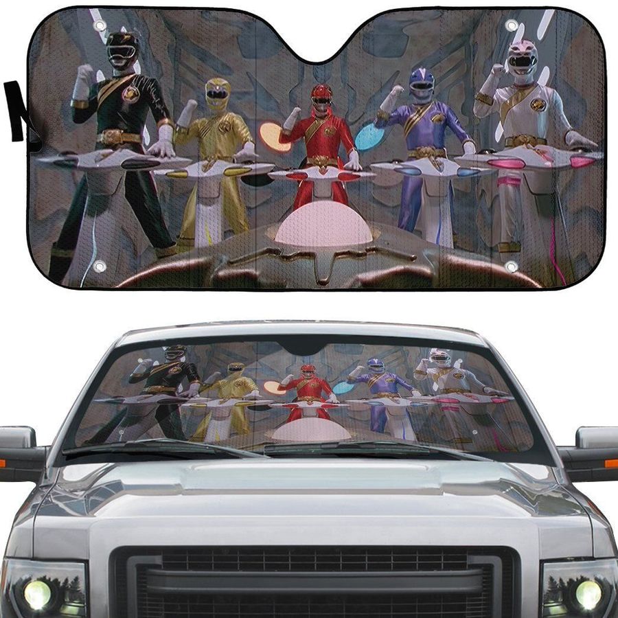 Power Ranger Car Sun Shade Wild Force Cockpit Power Rangers Windshield ...