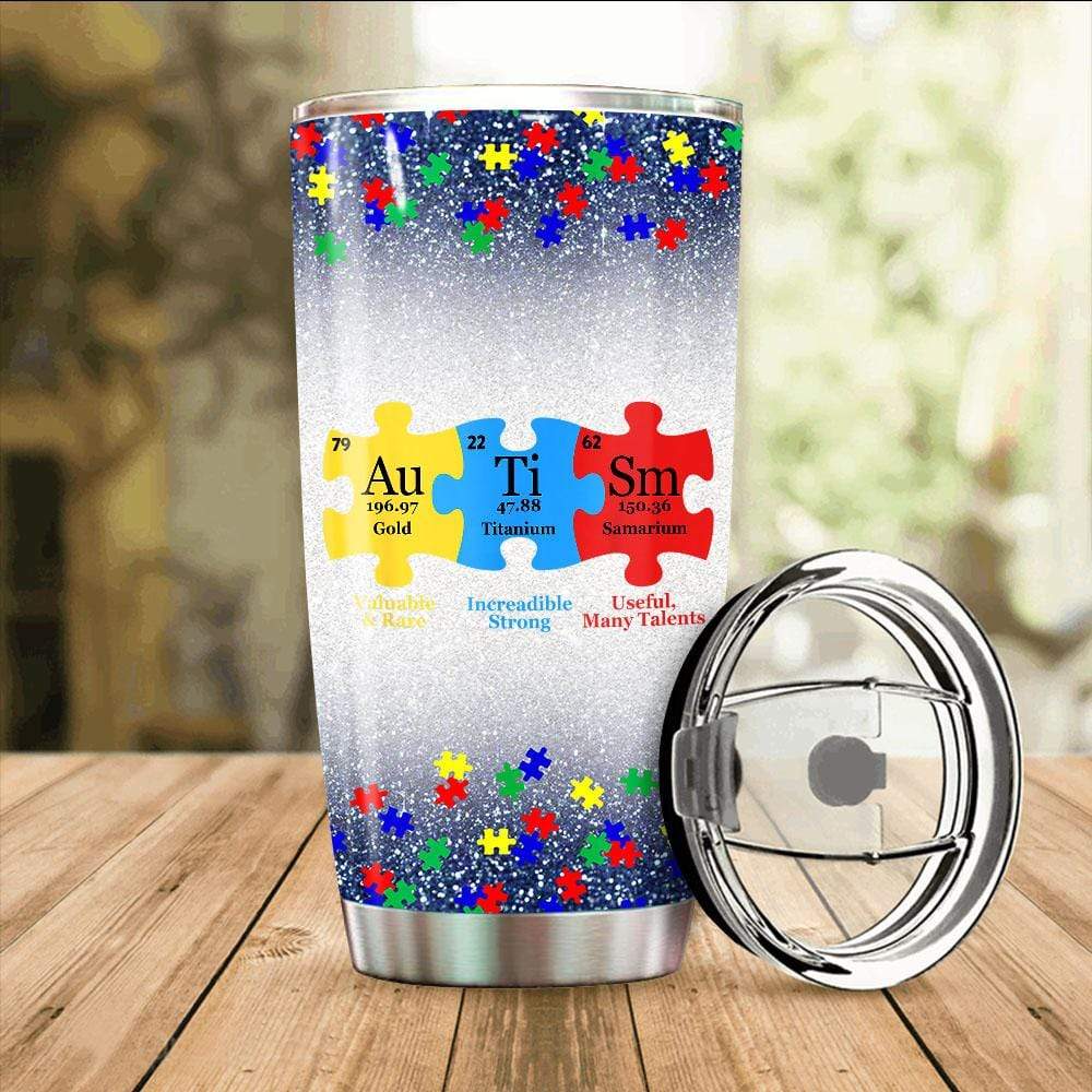 Autism Science Tumbler Cup Periodic Table Autism Tumbler 20 oz Autism ...