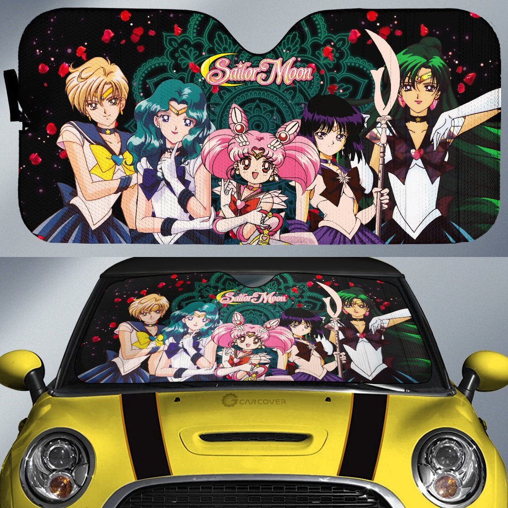 Sailor Moon Car Sun Shade Sailor Moon Pluto Neptune Uranus Saturn Wind ...
