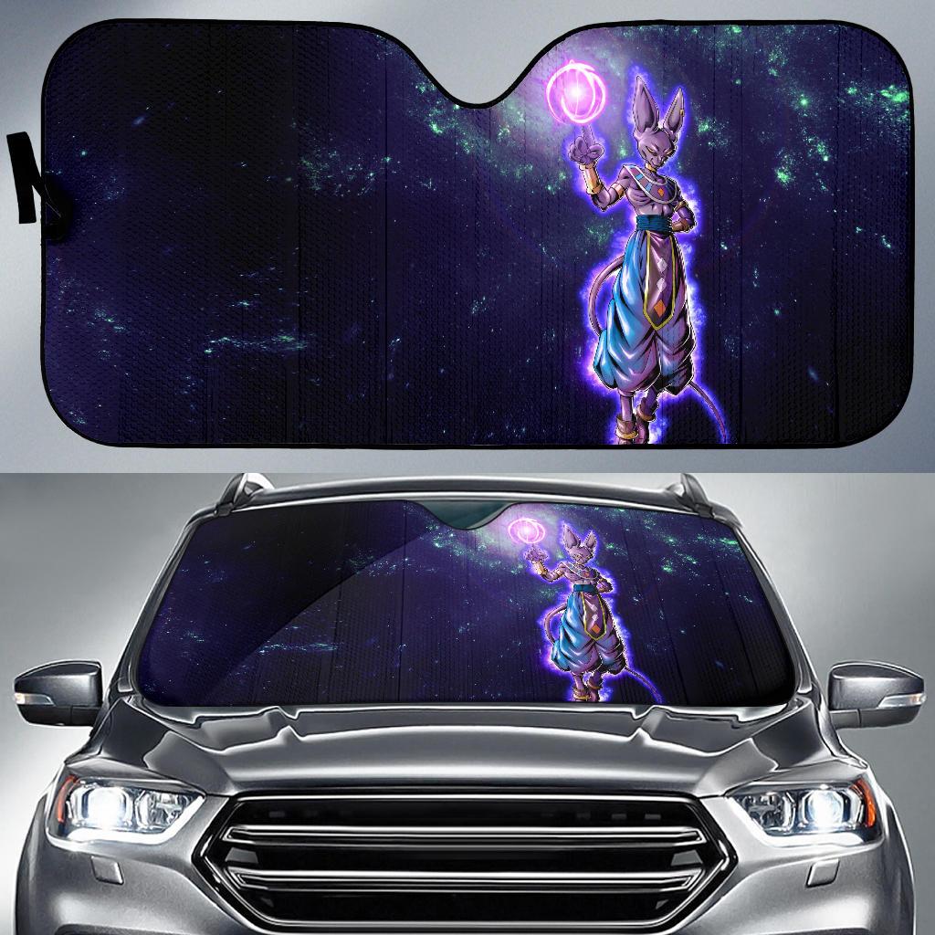 Dragon Ball Car Sun Shade Beerus Legends Galaxy Blue Windshield Sun Sh ...