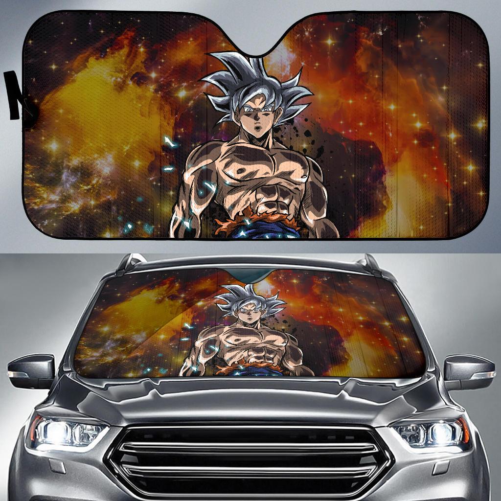 Dragon Ball Windshield Sun Shade Goku Ultra Instinct Fire Car Sun Shad ...