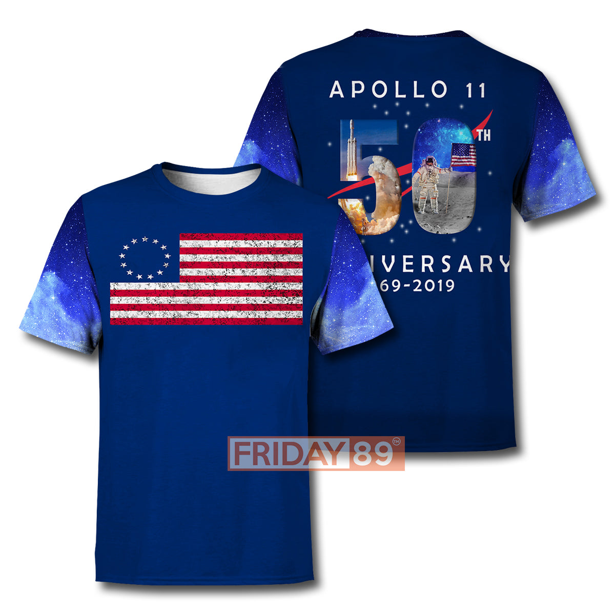 NASA T-shirt 50th Anniversary Apollo 11 Moon Landing T-shirt Amazing N ...