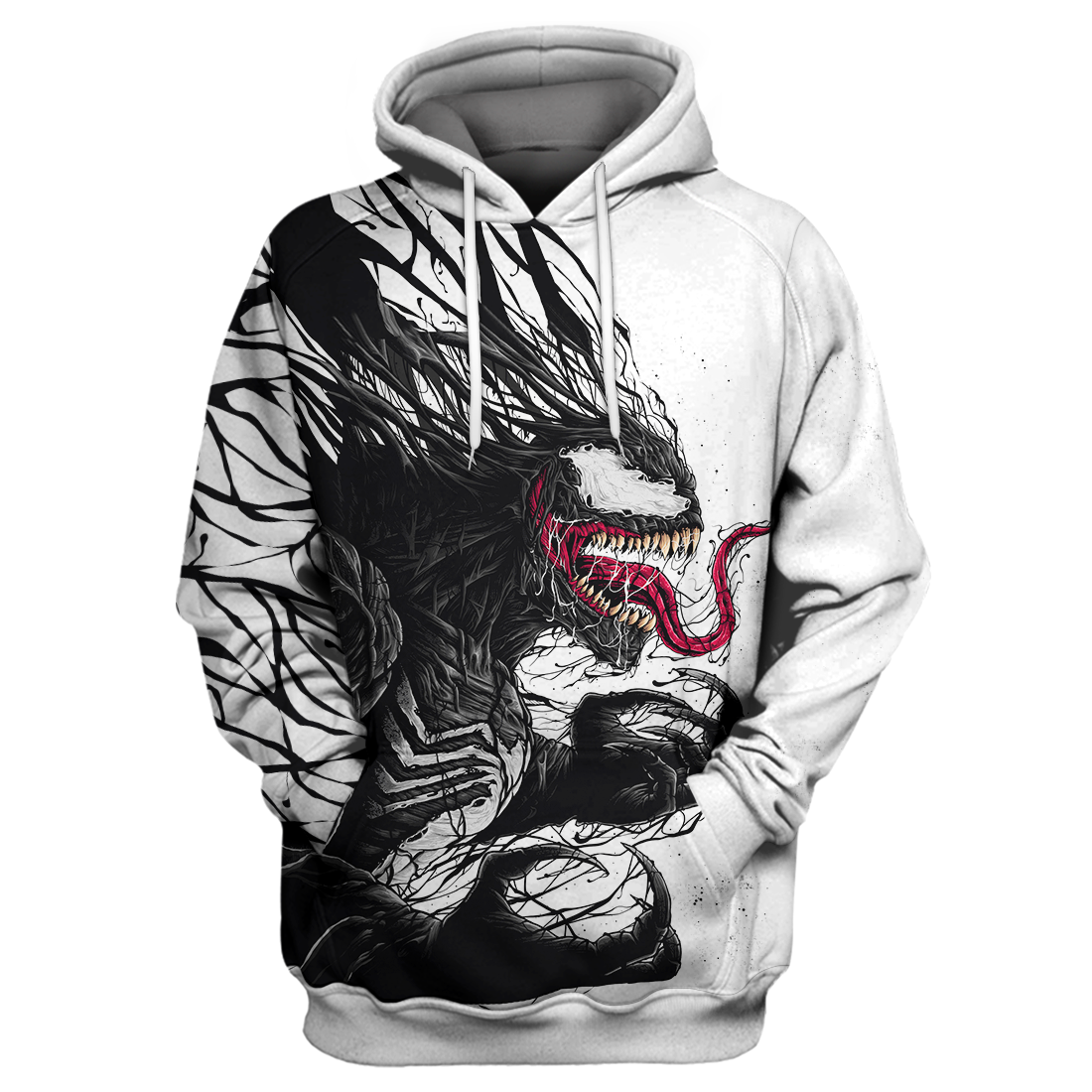 Venom Hoodie Black & White New Carnage T Shirt MV Venom Shirt – Gifury